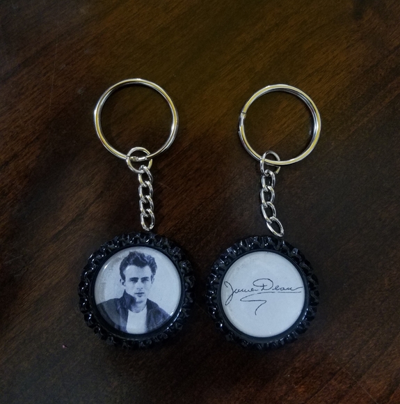 Handmade | Accessories | James Dean Bottle Cap Keychains | Poshmark